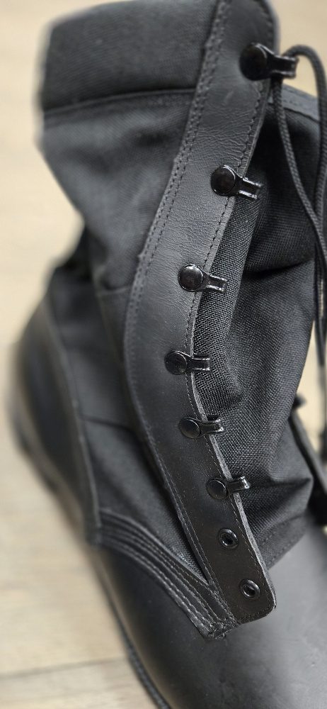 Panama Sole Jungle Boots all Black 14 New - Army Issue